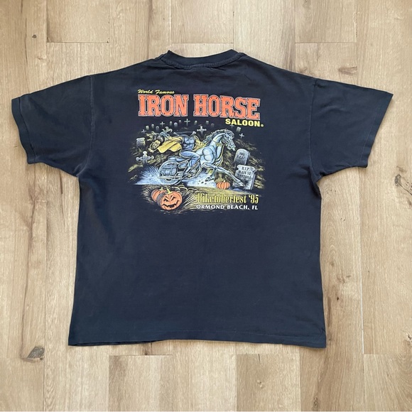 Shirts | Vintage 1995 Ironhorse Saloon Horror Goth Harley Halloween ...